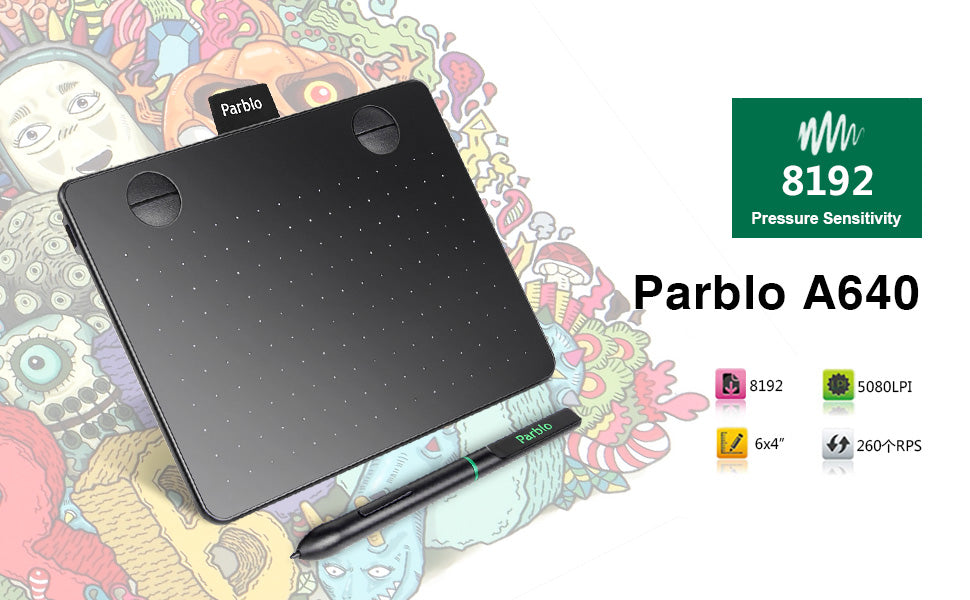 MESA DIGITALIZADORA PARA DESENHO Parblo A640- NOVO