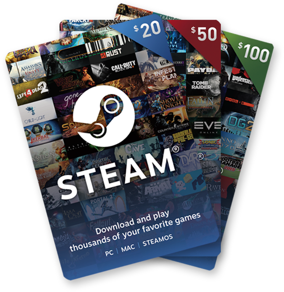 VALVE STEAM WALLET eGIFT CARD USA - DIGITAL - Envio por Email/WhatsApp